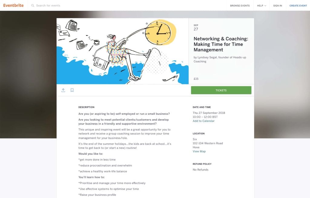 Illustrations for Eventbrite invitations - Chie Consulting